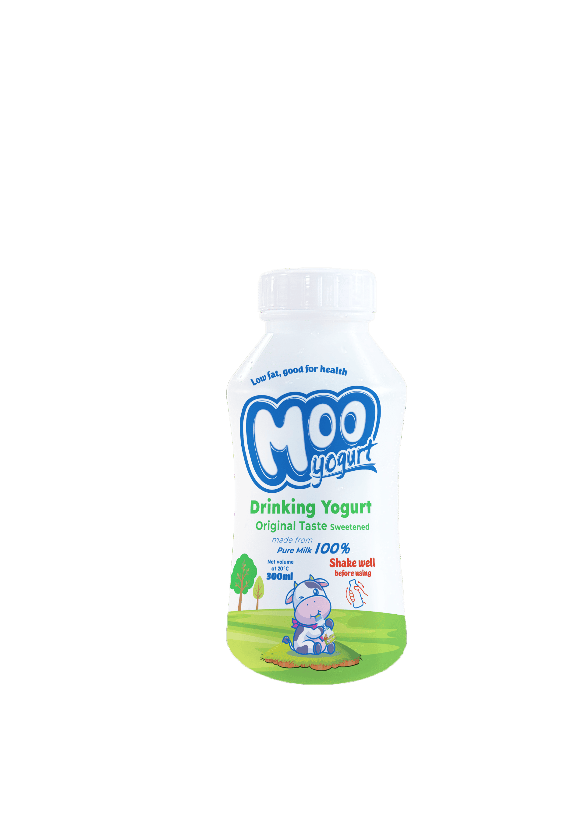 Sữa Chua Uống Nguyên Vị Có Đường Moo Yogurt (300 ml)